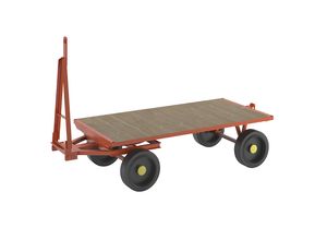 4260267060728 - Schlepperanhänger 2-Rad-Drehschemel-Lenkung Tragfähigkeit 5 t Ladefläche 20 x 10 m Vollgummireifen kaiserkraft