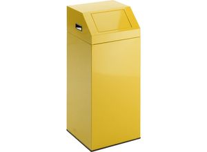 4061753276650 - eurokraft pro Wertstoffsammler selbstlöschend Volumen 76 l BxHxT 380 x 890 x 380 mm verkehrsgelb