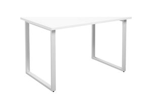 4061753262721 - Mehrzwecktisch DUO-O gerade Platte Tiefe 800 mm Breite 1200 mm weiß   weiß kaiserkraft