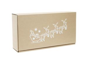 4251924753428 - Flaschen-Geschenkkarton Rentiere VE 25 Stk für 2 Flaschen Innen-LxB 360 x 192 mm ab 5 VE ratioform
