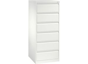 4062084676409 - Acurado Karteischrank verkehrsweiß 6 Schubladen 553 x 590 x 1357 cm 4062084676409 C+P-Möbel