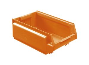 4250686298505 - Sichtlagerkasten aus Polypropylen LxBxH 500 x 310 x 200 mm VE 8 Stück pastellgelb kaiserkraft