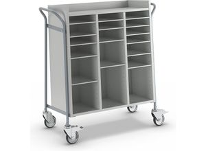 4050558001192 - Bürowagen für Post Tragfähigkeit 150 kg LxBxH 950 x 455 x 1015 mm kaiserkraft