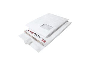 4251924720635 - Faltentasche Tyvek® reißfest wasserfest VE 100 Stk LxBxH 229 x 324 x 20 mm ab 10 VE kaiserkraft