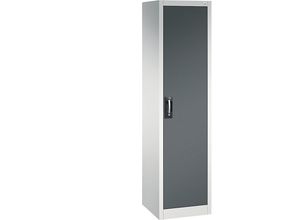 4064615418939 - Werkstatt-Flügeltürschrank HxBxT 1950 x 502 x 500 mm lichtgrau   anthrazitgrau C+P
