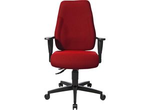 4014296963723 - Operator-Drehstuhl LADY SITNESS Permanentkontakt-Mechanik Rückenlehnenhöhe 580 mm rot