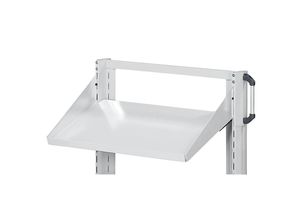 4014641199999 - Ablageboden neigungsverstellbar Einhängewinkel nach oben Breite 800 mm 763 x 250 mm grau ANKE