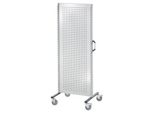 4014641154899 - Industrie-Trennwandsystem Grundelement fahrbar Breite 800 mm lichtgrau ANKE