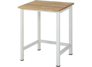 4040376149275 - Arbeitstisch für Arbeitsplatzsystem Serie 900 Höhe 825 - 1025 mm Buchenplatte massiv Breite 750 mm RAU