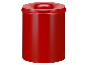 8713631031412 - Sicherheits-Papierkorb Stahl selbstlöschend Volumen 80 l HxØ 540 x 465 mm Korpus rot   Löschkopf rot kaiserkraft