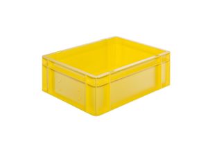 4031022018328 - Euro-Format-Stapelbehälter Wände und Boden geschlossen LxBxH 400 x 300 x 145 mm gelb VE 5 Stk kaiserkraft