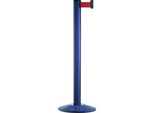 4045806294518 - Gurtpfosten Beltrac EXTEND Aluminium Pfosten blau Gurt rot kaiserkraft