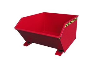 4061753119933 - eurokraft pro Kippbehälter niedrige Bauform (E) Volumen 10 m³ feuerrot