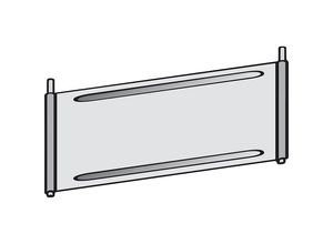 4250623754057 - Trennblech für Fächer-Regal verzinkt für Fachboden BxT 1000 x 400 mm hofe