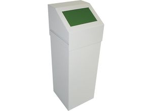 4260058009394 - Wertstoffsammler aus Stahl Volumen 65 l mit grünem Deckel kaiserkraft