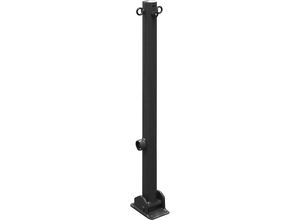 4061753096074 - Absperrpfosten Ø 60 mm Eisenglimmer klappbar mit 2 Ösen Schake