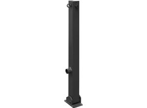 4061753096265 - Absperrpfosten 70 x 70 mm Eisenglimmer klappbar mit 1 Öse Schake