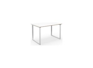 4061753268068 - Mehrzwecktisch DUO-O Trend gerade Platte Tiefe 800 mm Breite 1200 mm weiß   weiß kaiserkraft