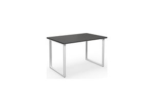 4061753262684 - Mehrzwecktisch DUO-O gerade Platte Tiefe 800 mm Breite 1200 mm dunkelgrau   weiß kaiserkraft
