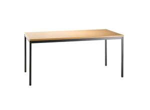 4260429762217 - LENA - Schreibtisch Tiefe 800 mm Breite 1600 mm 2 Unterschränke möglich Buche-Dekor kaiserkraft