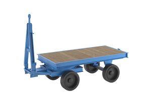 4061753279354 - eurokraft pro Schlepperanhänger Drehschemel-Lenkung Tragfähigkeit 8 t Ladefläche 2 x 1 m lichtblau