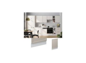 4066731447909 - Geschirrspülerblende Fame-Line Weiß Grau-Beige gerahmt 45 cm ohne Arbeitsplatte