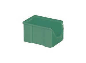 8055520304048 - FUTURA-Sichtlagerkasten aus Polyethylen LxBxH 229 x 148 x 122 mm VE 25 Stk grün kaiserkraft