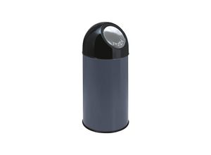 8713631023400 - Vepa Bins Groothandel - Abfalleimer push Mit verzinktem Innenbehälter Volumen 40 l Grau - Farbe Abfallbehälter eisengrau ral 7011