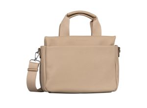 4255619921437 - Shopper TOM TAILOR Rella Damen Gr B H T 30cm x 21cm x 13cm beige (natur) Polyurethan Taschen