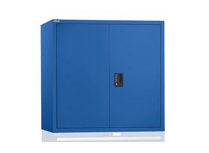 7612269036299 - LISTA Aufsatzschrank mit Flügeltüren mit Vollblechtüren HxBxT 1000 x 1023 x 725 mm enzianblau