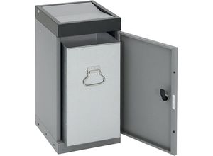 4031068149345 - Wertstoffsammler mit Flügeltür einzeln Volumen 30 l Deckelfarbe Grau kaiserkraft