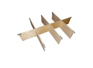 0742832247900 - Teiler für Aufsatzrahmen aus Holz für Rahmen H 200 mm LxB 1200 x 800 mm 8 Fächer kaiserkraft