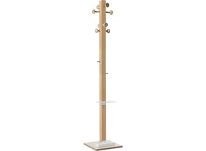 3660141260465 - Paperflow Garderobenständer easyCloth Massivholz 8 große Haken Schirmhalter weiß