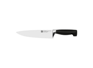 4009839007132 - Kochmesser ZWILLING VIER STERNE schwarz Gesamtlänge 33cm Klingenlänge 20cm Spezialklingenstahl Stahl Kochmesser 20 cm