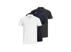 5715714306618 - Jack & Jones Poloshirt BASIC Kurzarmshirt mit Polokragen 3er Pack