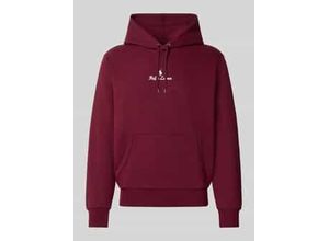 3616854893087 - Hoodie mit Label-Stitching und Känguru-Tasche