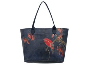 8680544228874 - Weekender Weekender Schultertaschen Like A Bird Damen Schultertasche Damen Gr B H T 30cm x 16cm onesize blau Lacklederimitat Taschen Handgefertigt