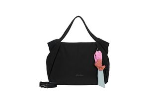 4059065272354 - Schultertasche FRITZI AUS PREUSSEN Slouchy Damen Gr B H T 48cm x 30cm x 48cm schwarz Nylon Taschen mit Knotenanhänger