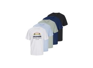 5715678198311 - Jack & Jones T-Shirt PALM Kurzarmshirt 5er Pack
