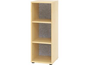 4032062177914 - ANNY-AC - Regal mit Akustik-Rückwand HxBxT 1100 x 400 x 400 mm 2 Fachböden Ahorn-Dekor kaiserkraft