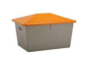 4052886106068 - Streugutbehälter aus GfK Volumen 1100 l ohne Entnahmeöffnung Behälter grau CEMO