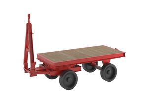 4061753279330 - eurokraft pro Schlepperanhänger Drehschemel-Lenkung Tragfähigkeit 8 t Ladefläche 2 x 1 m verkehrsrot