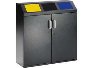 4061753275790 - eurokraft pro Wertstoffsammelschrank Volumen 3 x 50 l antik-silber