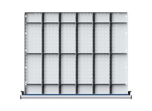 4014641062057 - Einteilungssatz für Schubladen-BxT 750 x 600 mm ⅙-Teilung für Fronthöhe 60 mm ANKE