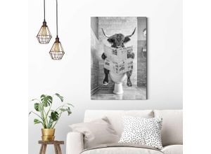 8714597654004 - Deco-Panel REINDERS Highlander Toilet schwarz (farbe bild(er) schwarz) B60cm H90cm T2cm Holzwerkstoff Bilder