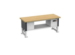 4024733016820 - Schwerlasttisch elektrisch höhenverstellbar Plattenbreite 2030 mm Flächentraglast 2000 kg anthrazitgrau RAL 7016 kaiserkraft