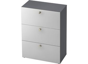 4032062159101 - eurokraft pro Hängeregistraturschrank HxBxT 1100 x 800 x 420 mm graphit   alusilber