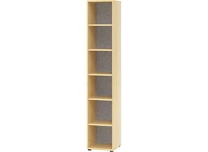 4032062178034 - ANNY-AC - Regal mit Akustik-Rückwand HxBxT 2156 x 400 x 400 mm 5 Fachböden Ahorn-Dekor kaiserkraft