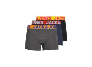 5713759259289 - Jack & Jones - 3er-Pack Unterhosen mit Bund in einer Kontrastfarbe-Schwarz
