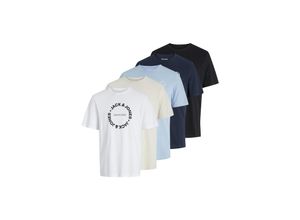5715677074937 - Jack & Jones T-Shirt SIMON Kurzarmshirt 5er Pack